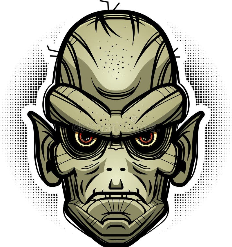 Angry Cartoon Goblin stock vector. Illustration of furious - 51211948