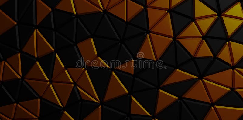 Gold Color Triangle Pattern Geometric Abstract Stock Illustration ...