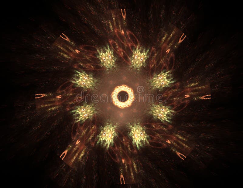 Illustration of Gold Glittering Star Dust Circle Stock Illustration ...