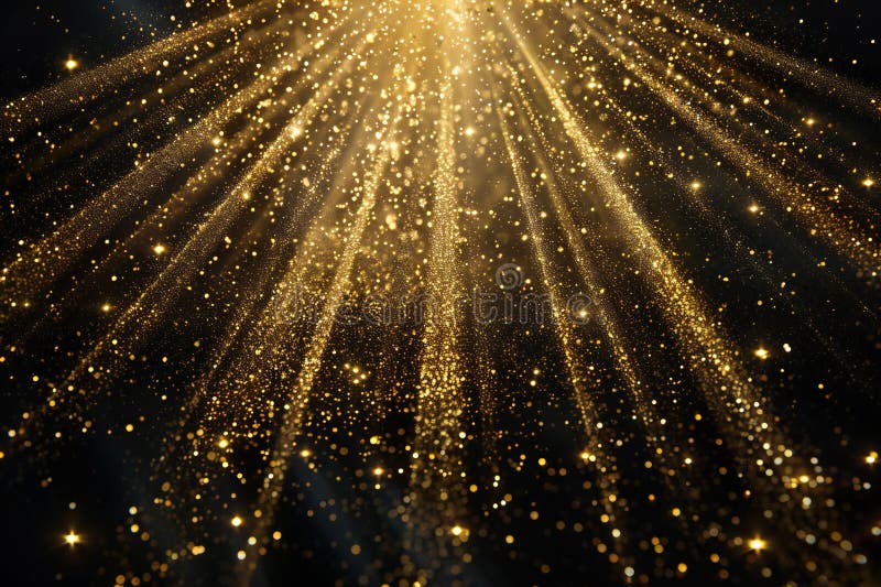 Gold Rays of Light Radiating from the Center, Forming an Intricate ...