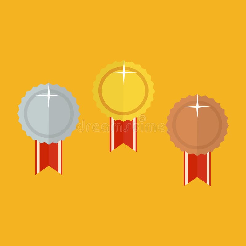 Gold Reward Winner Icon. Illustration Stock Illustration - Illustration ...