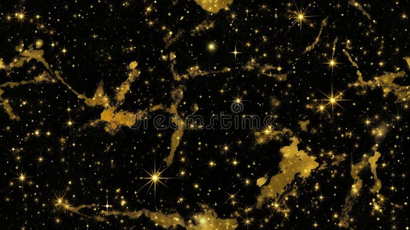 Illustration of a Golden Marble Background with Stars and Space for ...