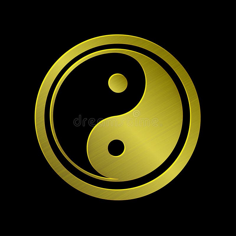 Jin jang stock illustration. Illustration of chinese - 26956433