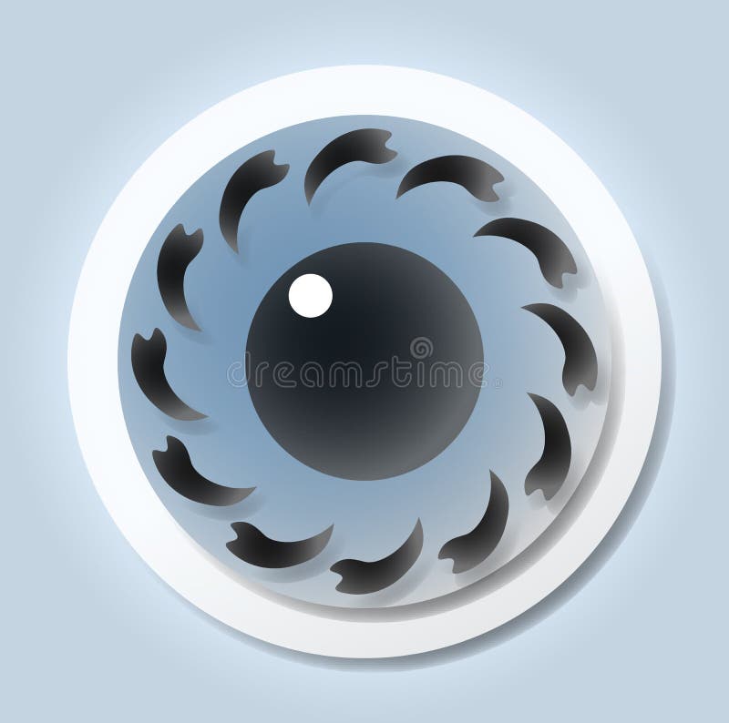 Google with one blue eye stock vector. Illustration of black - 119353641