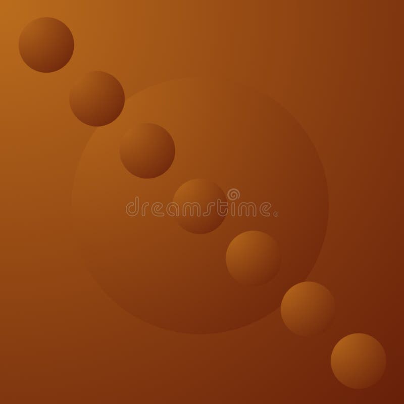 Illustration of Gradation from Deep Orange To Light Orange with Several ...