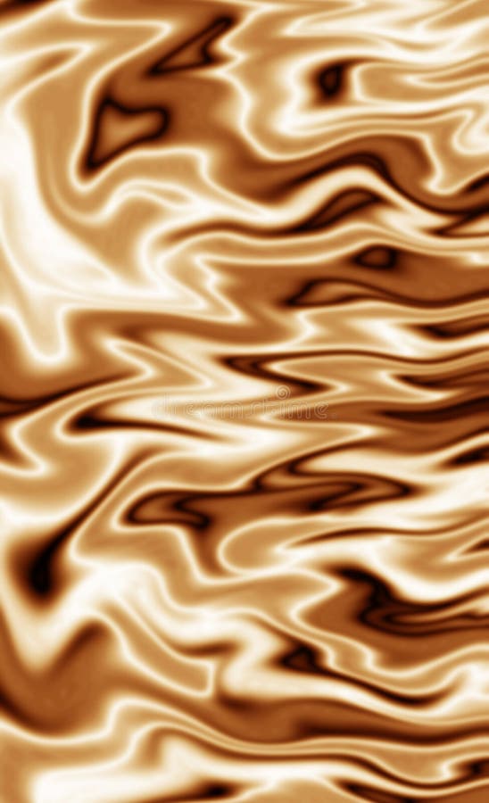 Illustration of Gradient Brown Color Chaotic Flowing Liquid for Backdrop Stock Illustration ...