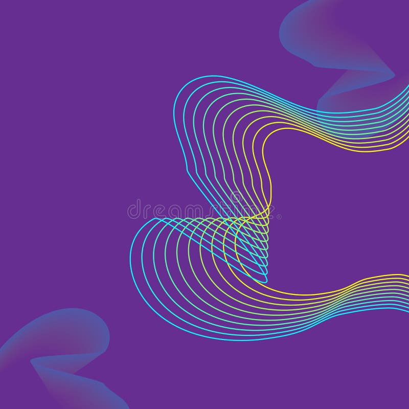 Illustration of Gradient Color Mixed with Lines Abstract Geometric ...