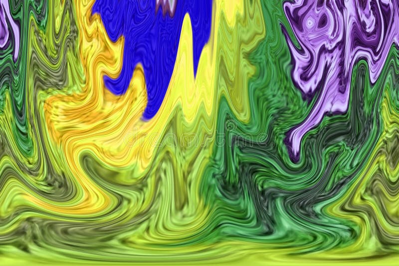 Gradient Green and Blue Flowing Oil Paints Texture Stock Photo - Image ...