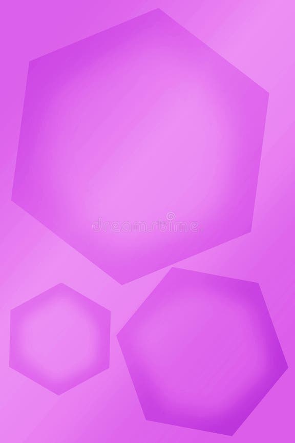 Gradient Lilac Various Sized Hexagon Shape Pattern Stock Illustration ...