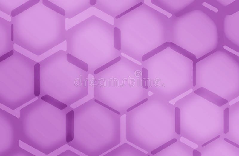 Illustration of Gradient Purple Hexagon Shape Pattern for Abstract ...