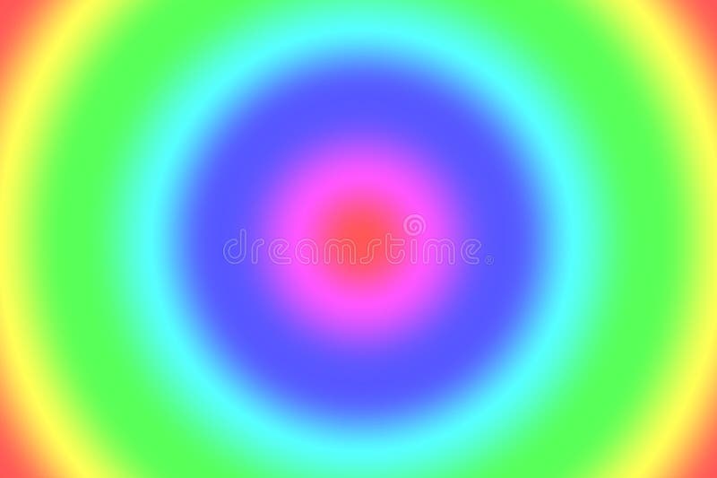 Illustration of Gradient Rainbow Colored Multi-layers Circles Stock ...