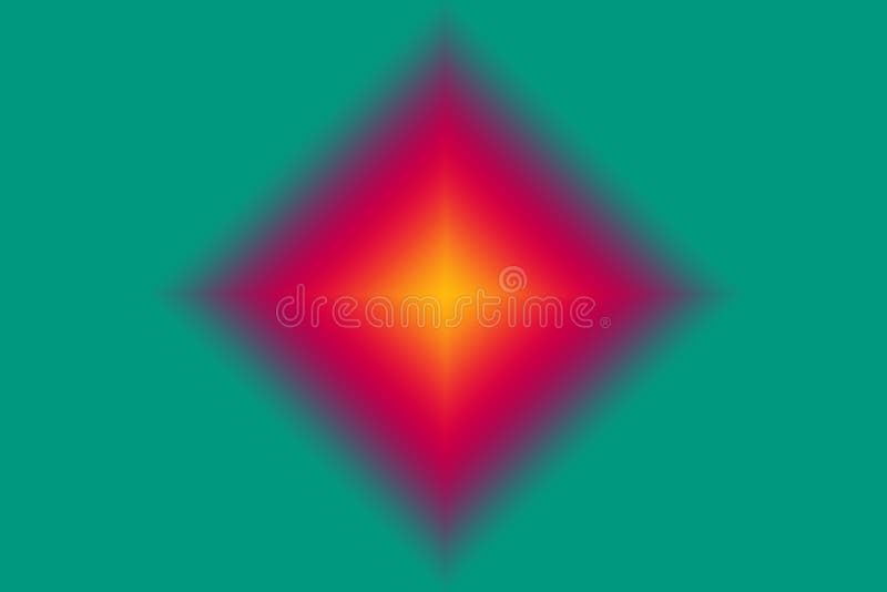 Illustration of Gradient Red Diamond Square on Pine Green Background ...