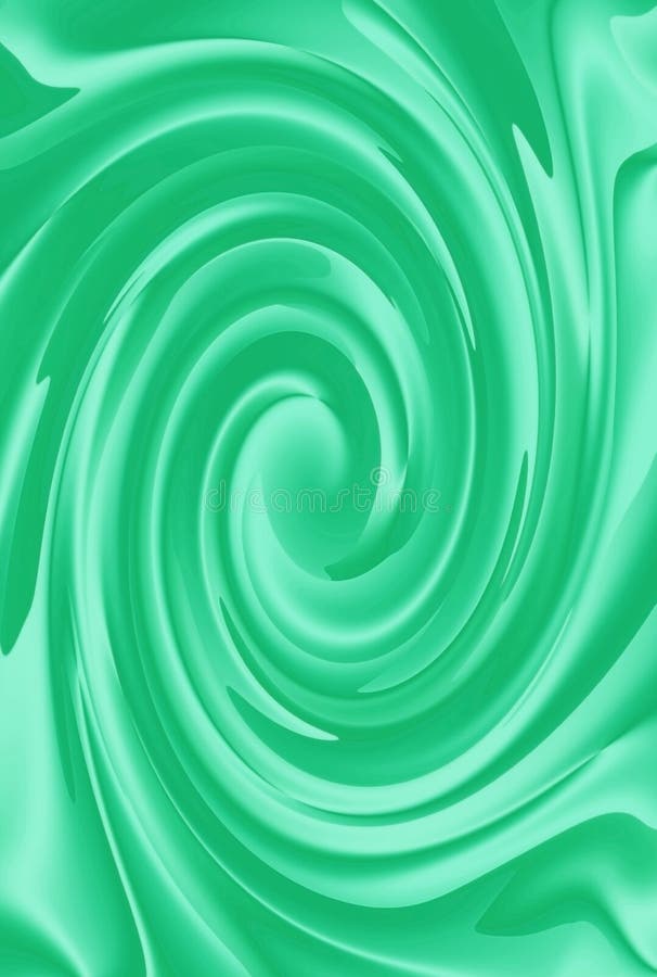 Illustration of Gradient Sea Foam Green Abstract Spiral Shape Stock ...