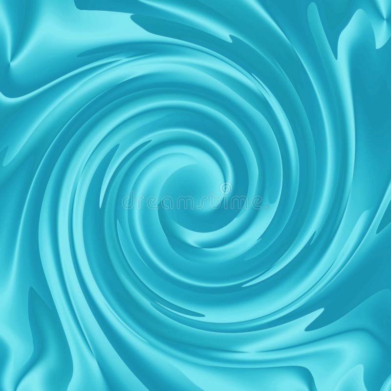 Illustration of Gradient Turquoise Blue Abstract Spiral Shape Stock ...