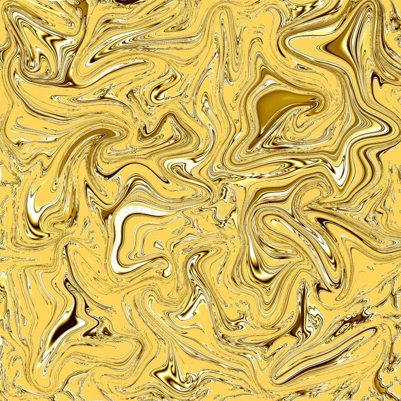Illustration of Gradient Yellow Color Liquid Texture for Abstract ...
