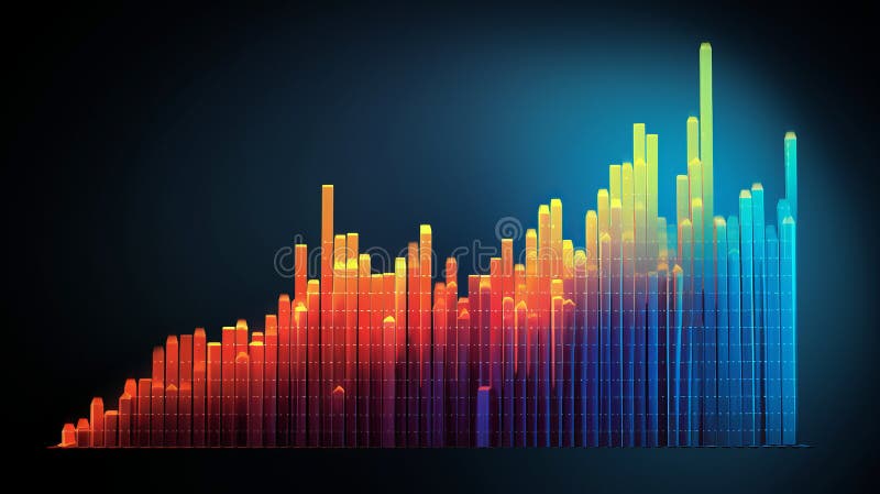 Illustration of a Graph Trending Upwards Stock Illustration ...