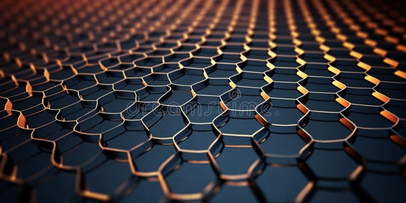 Illustration of Graphene Circuits, Symbol of Technological Innovation ...
