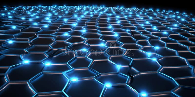 Graphene Symbol, Schematic Molecular Structure of Graphene Stock Vector ...