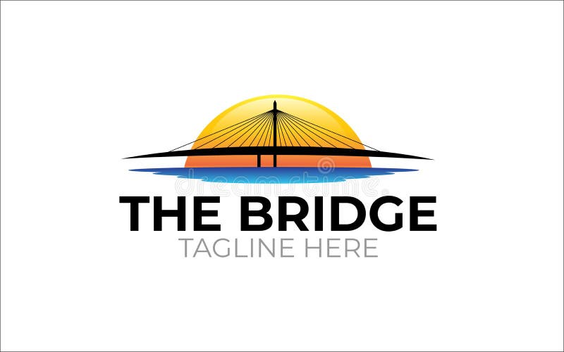 Illustration Graphic Vector of the Bridge Concept Logo Design Template ...