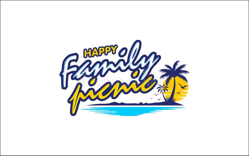 Illustration Graphic Vector of Family Picnic Time Design Template Stock ...