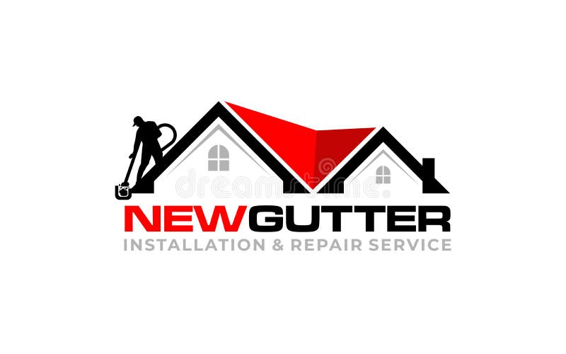 Illustration Graphic Vector of Gutter Installation and Repair Service ...