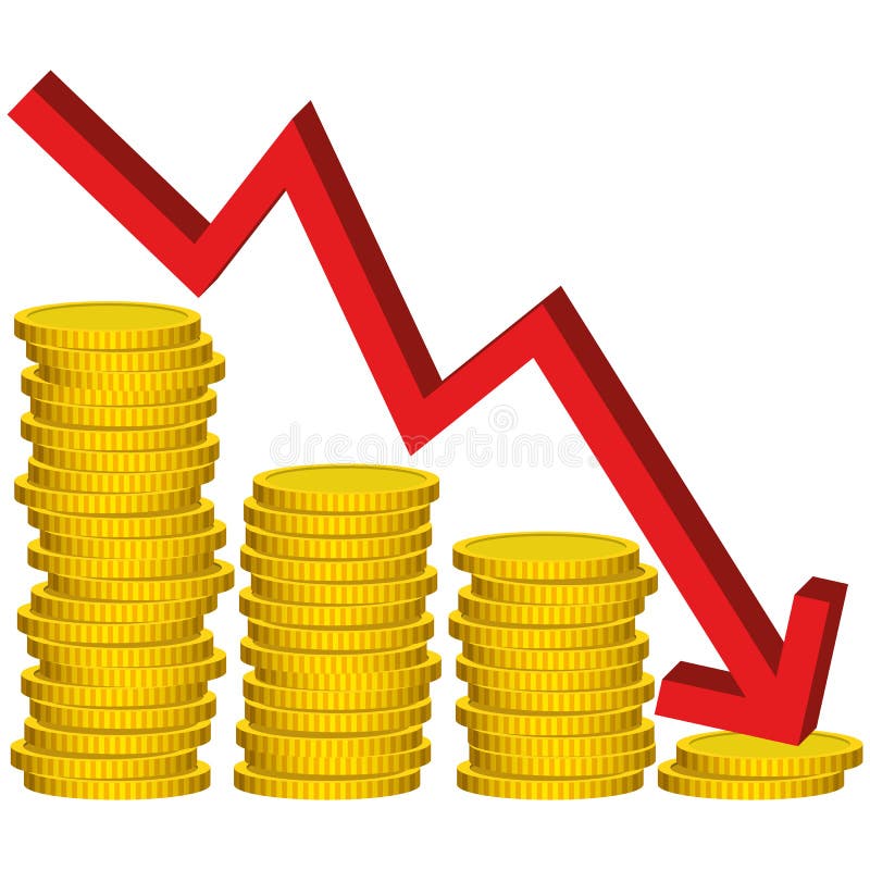 Illustration Graphic Vector Lose Money Stock Vector - Illustration of ...