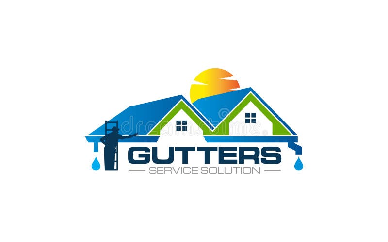 Illustration Graphic Vector of Professional Gutters Installation and ...