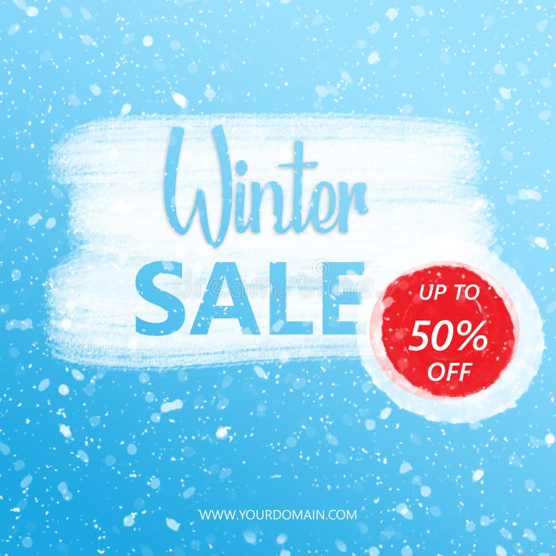 Illustration Graphic of Winter Sale Vector Template, Winter Super Sale ...