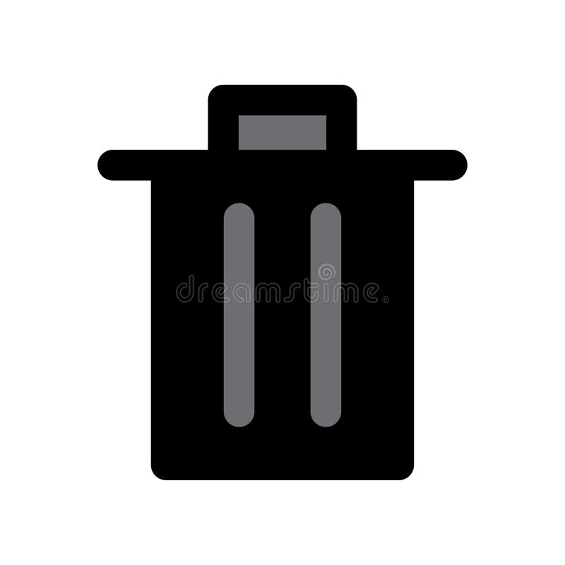Illustration Graphique Vectorielle Icône De Corbeille Illustration de ...