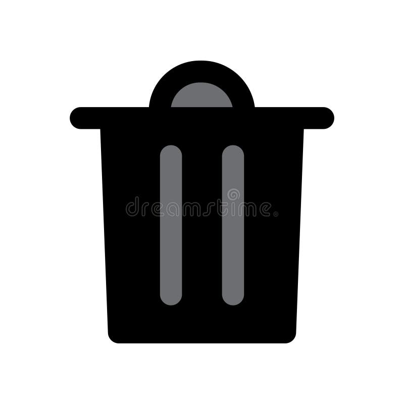 Illustration Graphique Vectorielle Icône De Corbeille Illustration de ...