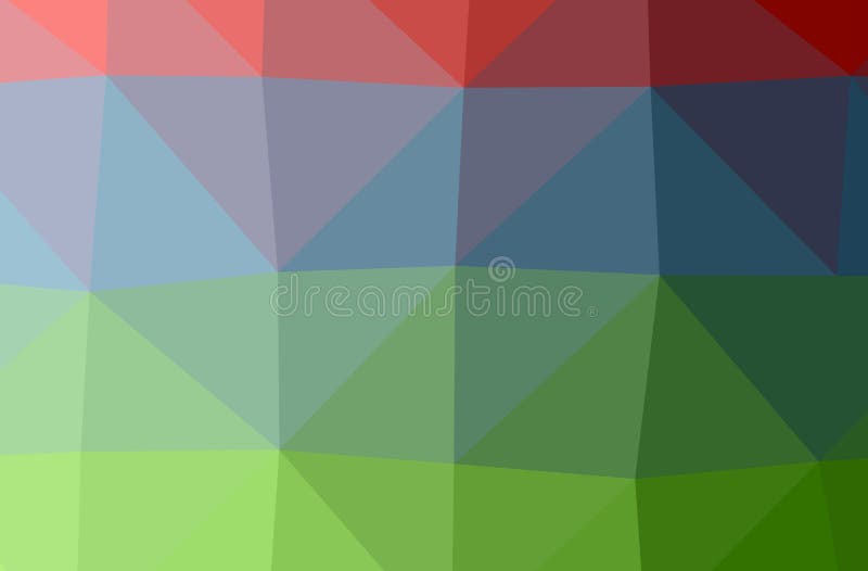 Illustration of Green Abstract Polygonal Modern Multicolor Background ...