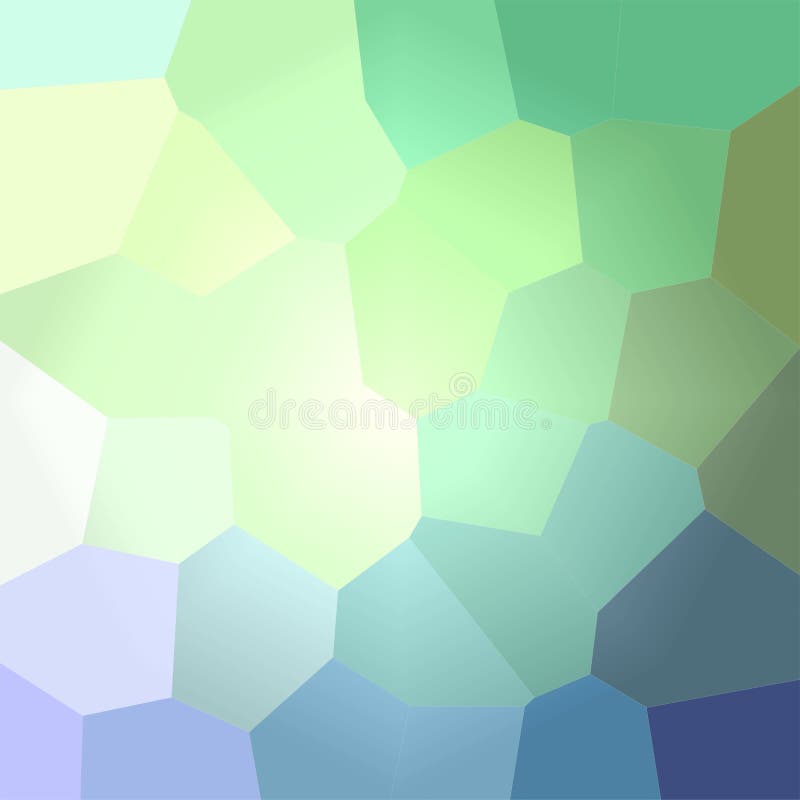 Illustration of Green and Blue Giant Hexagon Square Background. Stock ...