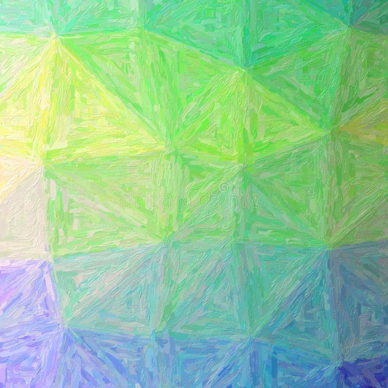 Illustration of Green and Blue Large Color Variation Impasto Square ...