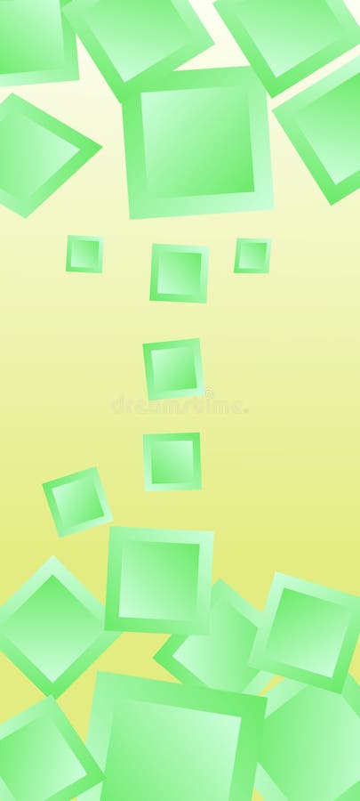 Illustration Green Box for Wallpaper Smartphone Stock Illustration ...
