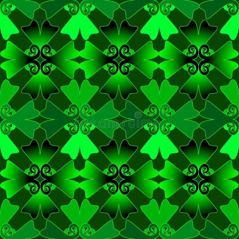Illustration of Green Trellis Pattern Stock Illustration - Illustration ...