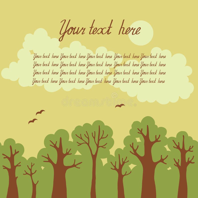 Deciduous Forest Trees Clipart