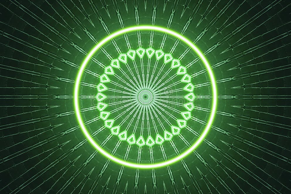 Illustration of Green Inward Circular Stock Illustration - Illustration ...