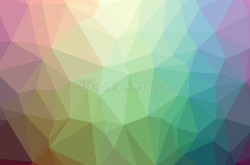 Illustration of Green Low Poly Elegant Multicolor Background. Stock ...