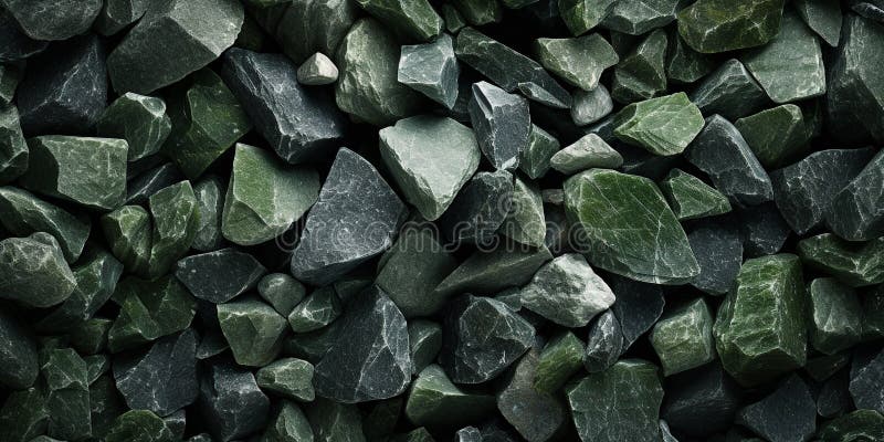 Illustration of Green Pebble Stones Background. Generative AI Stock ...