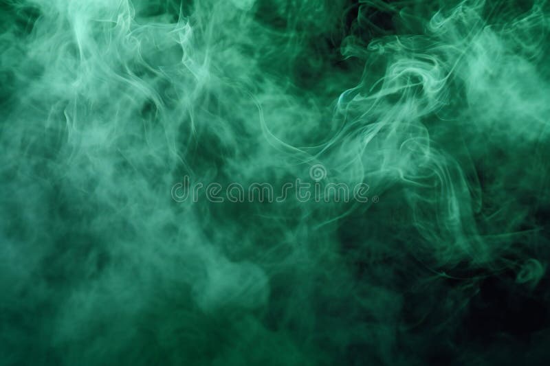 Green Steam on a Black Background, Copy Space, Selective Focus Stock ...