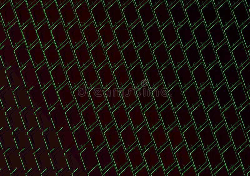 Illustration of Green Trapezoid Pattern Stacked Stock Photo - Image of ...