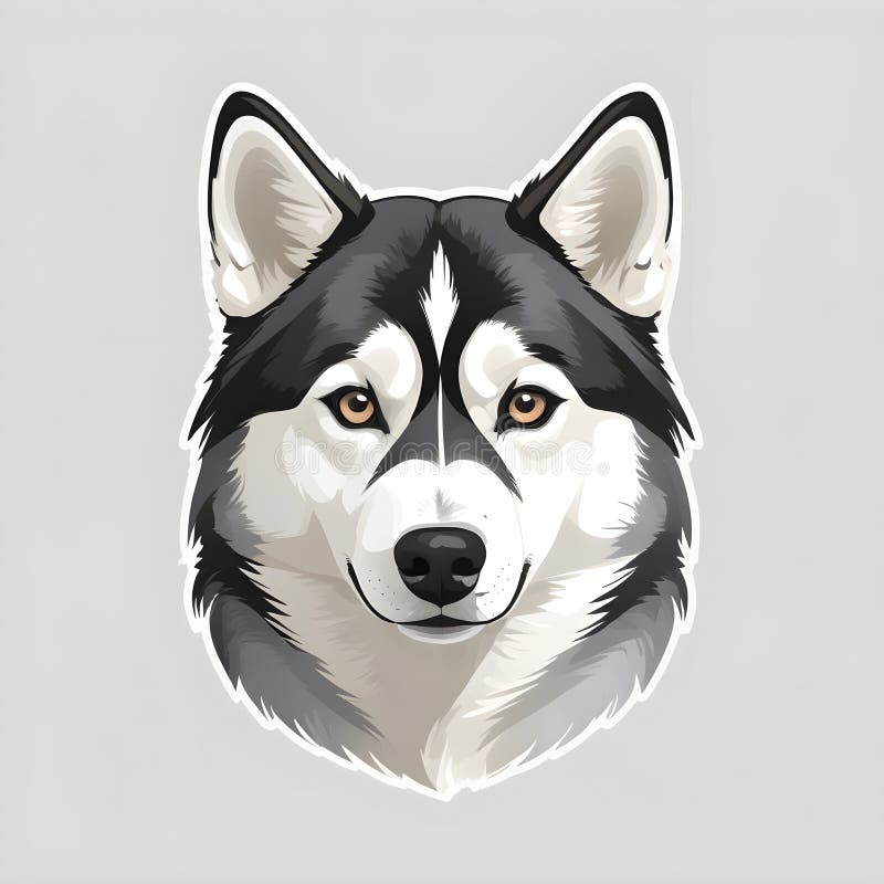 Grey Huskey Stock Illustrations – 6 Grey Huskey Stock Illustrations ...