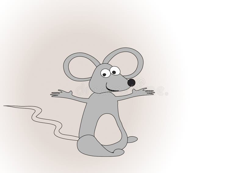 Illustration With Grey Mouse Picture. Image: 3901814