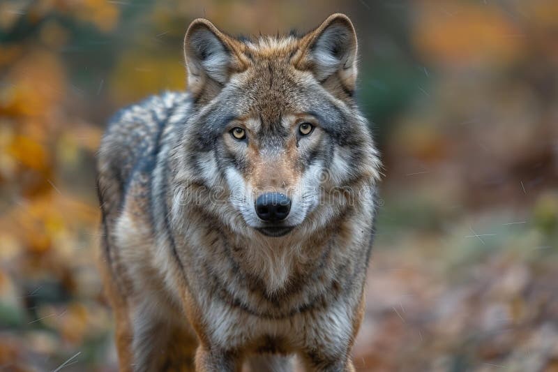 Illustration of Grey Wolf in the Forest, High Quality, High Resolution ...