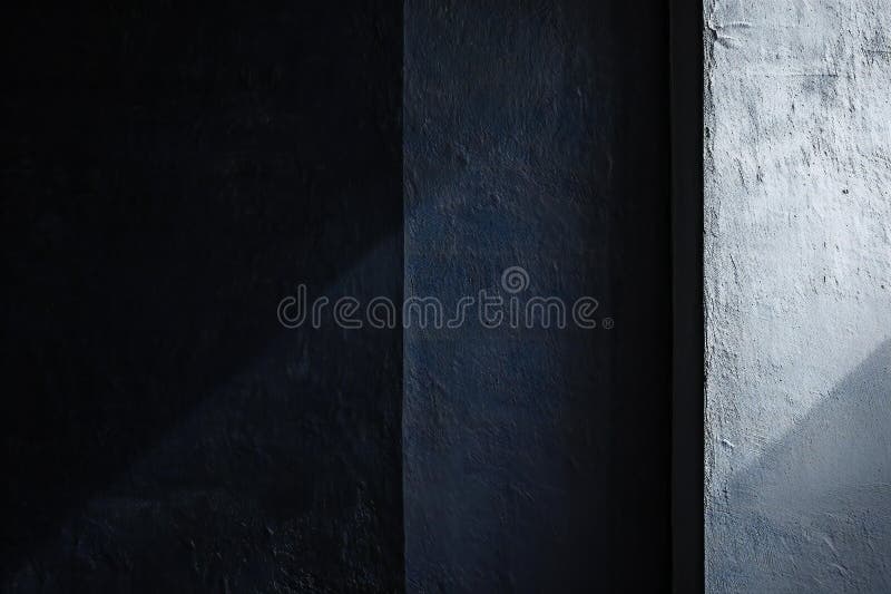 Grunge Concrete Wall Texture Background with Light from the Corner ...