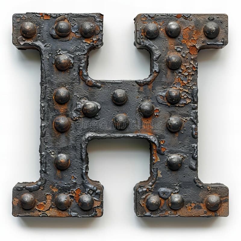 Illustration of H Symbol , Isolated on White Background , High Quality ...