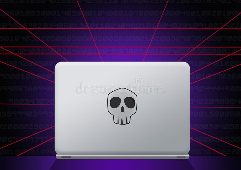 Illustration of Hacker Attack on Computers Stock Illustration ...