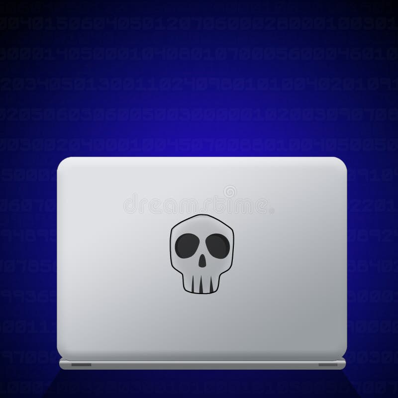 Illustration of Hacker Attack on Laptop Stock Illustration ...