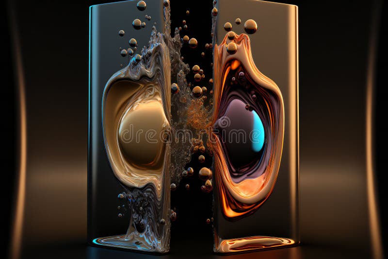 Half Solid and Liquid Dark Matter Color, Abstract, Unique Stock ...