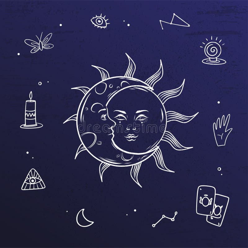 Illustration Halloween Divination Eye Hand Holding Candle Stock Vector ...